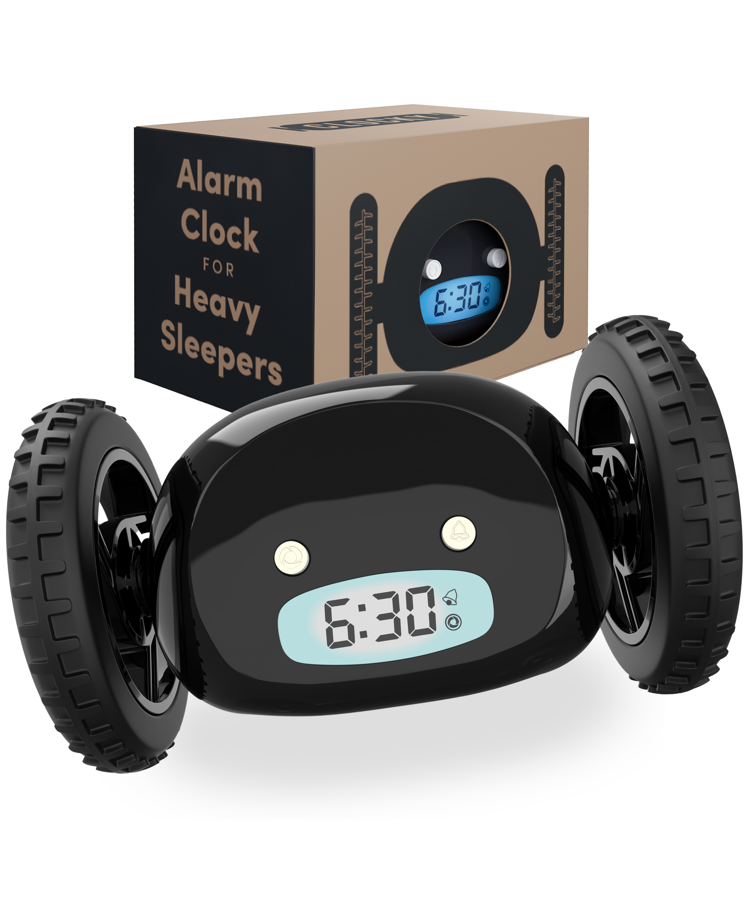 Clocky Alarm Clock on Wheels (Original) |Extra Loud for Heavy Sleeper ...