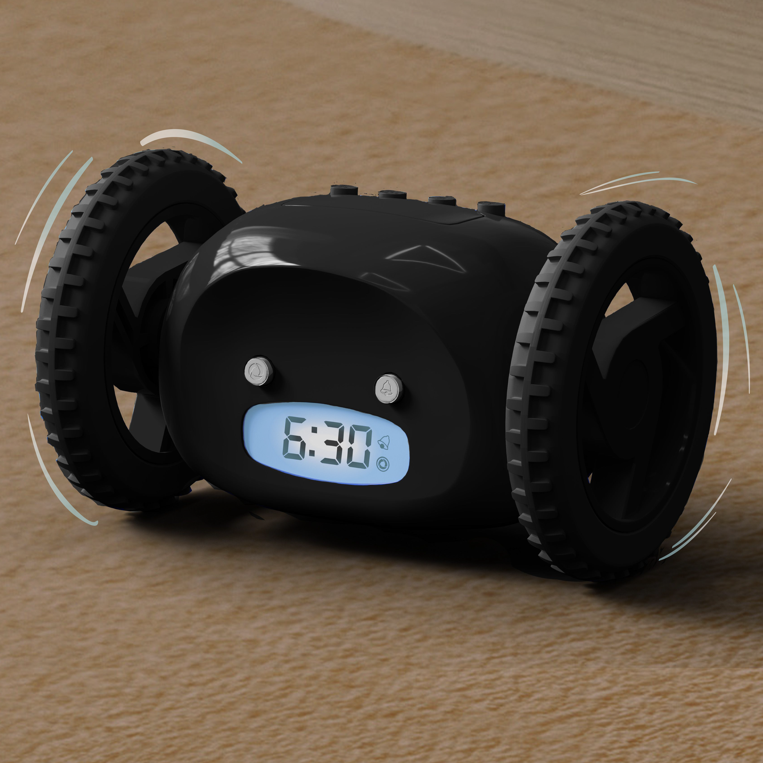 Clocky Alarm Clock on Wheels (Original) |Extra Loud for Heavy Sleeper ...