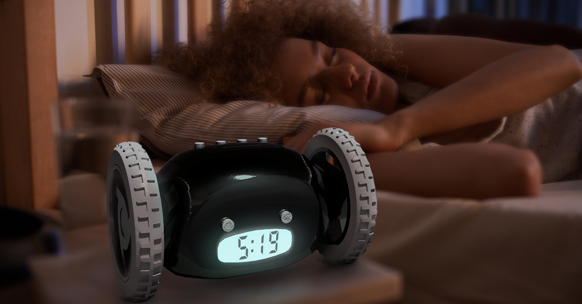 Clocky Alarm Clock on Wheels (Original) |Extra Loud for Heavy Sleeper ...