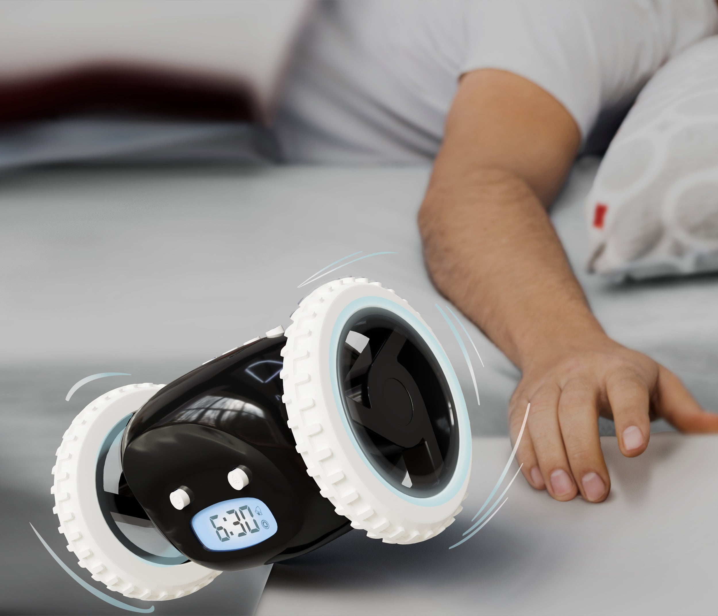 Clocky Alarm Clock on Wheels (Original) |Extra Loud for Heavy Sleeper ...