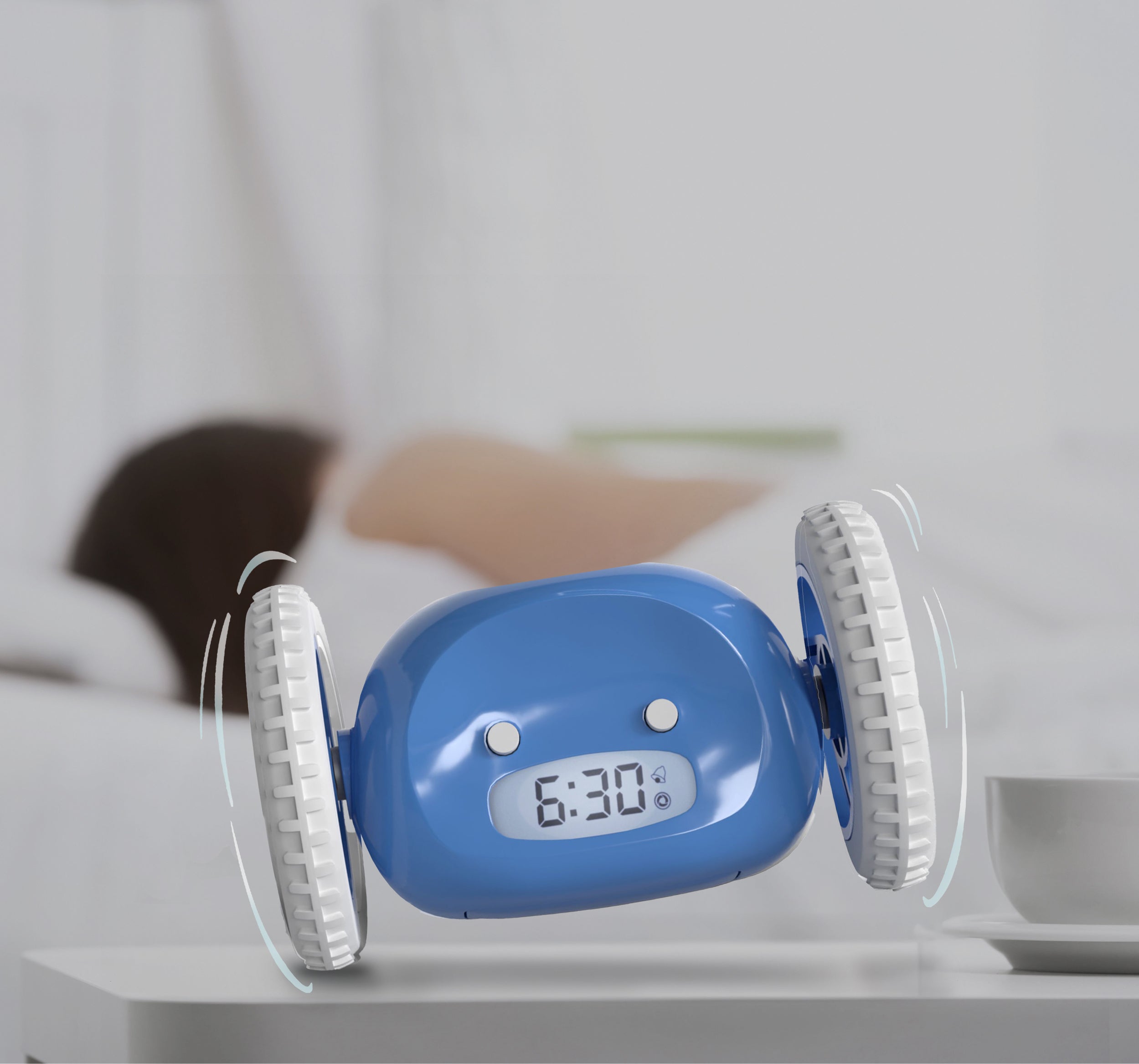Clocky Alarm Clock on Wheels (Original) |Extra Loud for Heavy Sleeper ...