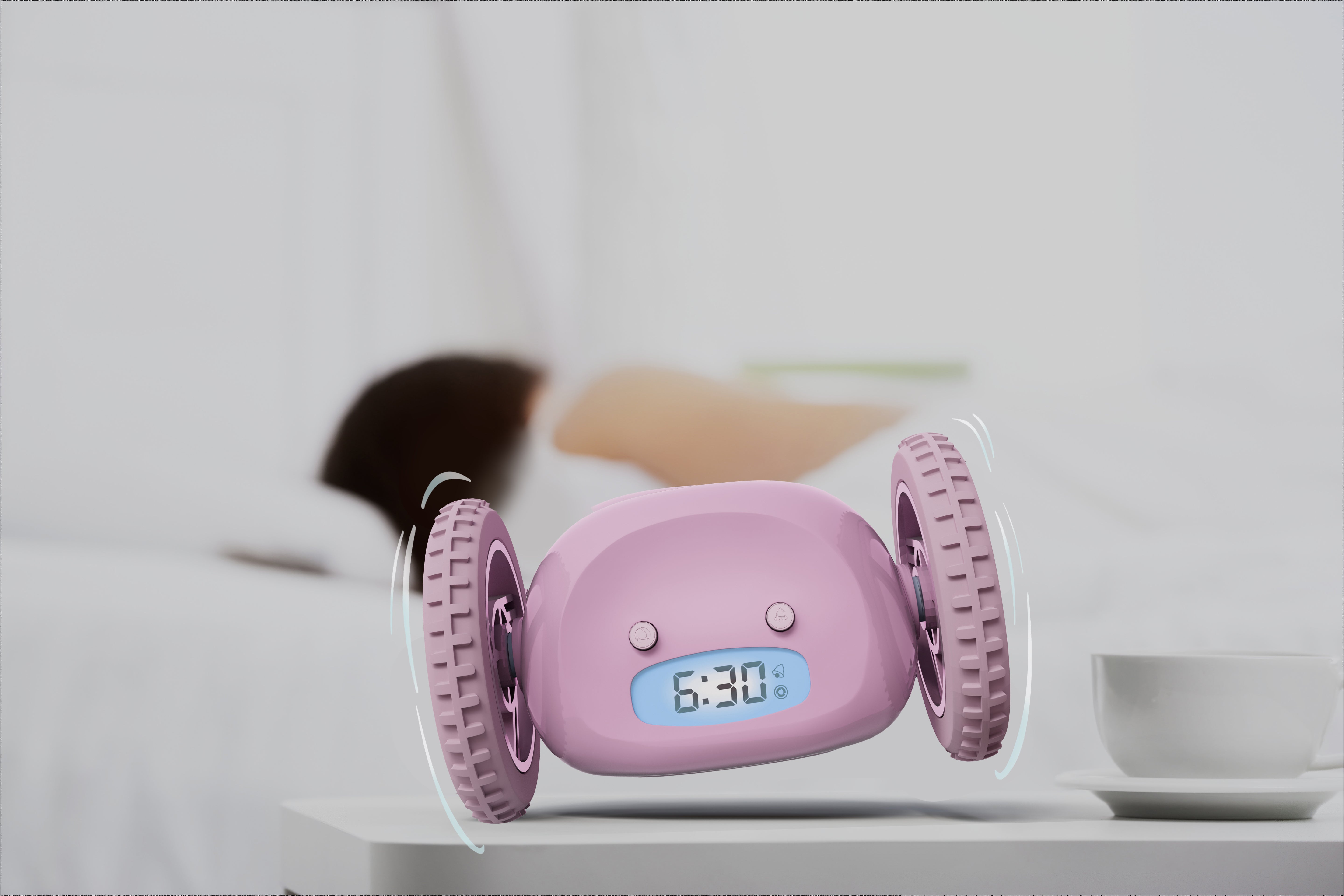 Clocky Alarm Clock on Wheels (Original) |Extra Loud for Heavy Sleeper ...