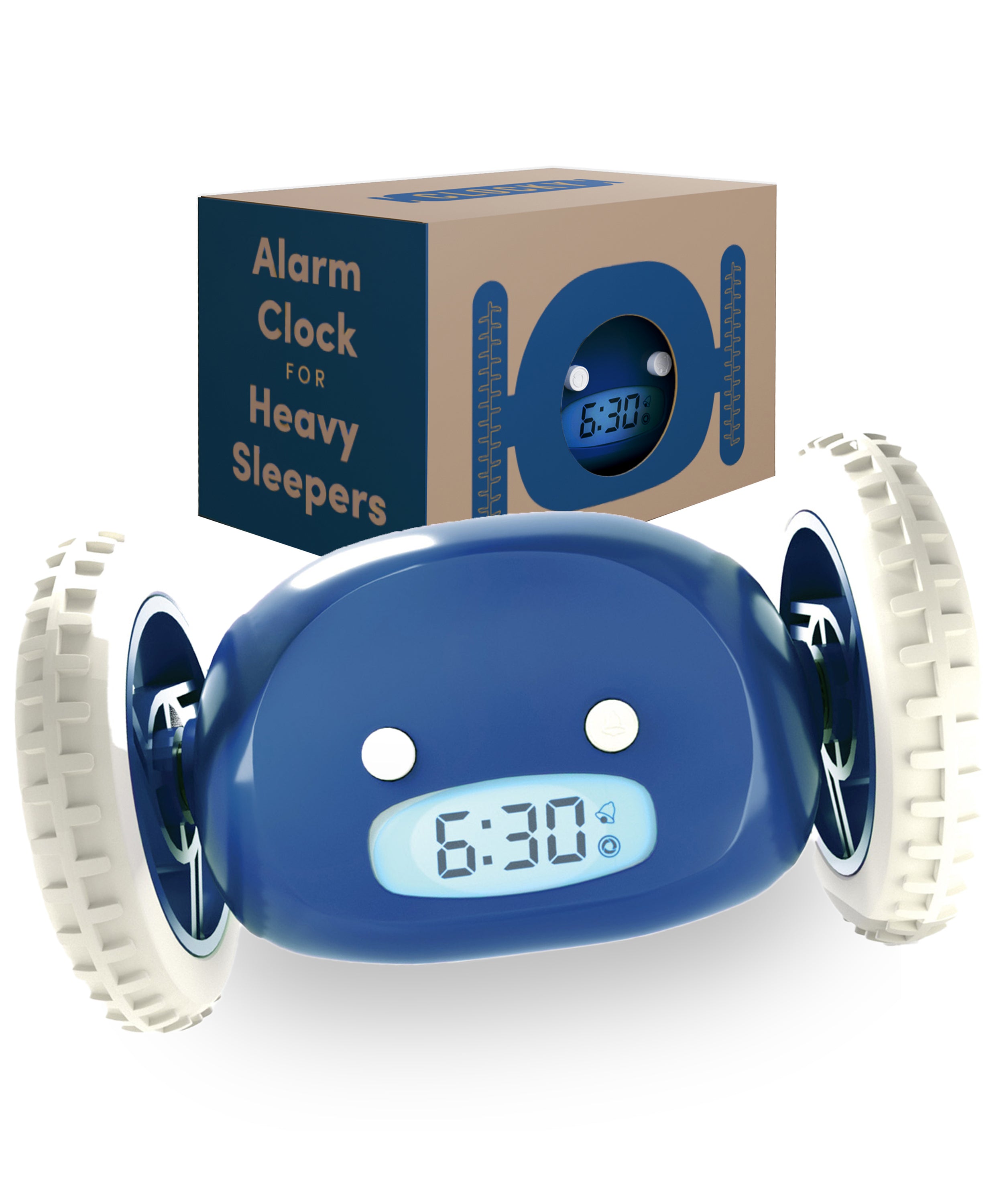 Clocky Alarm Clock on Wheels (Original) |Extra Loud for Heavy Sleeper ...