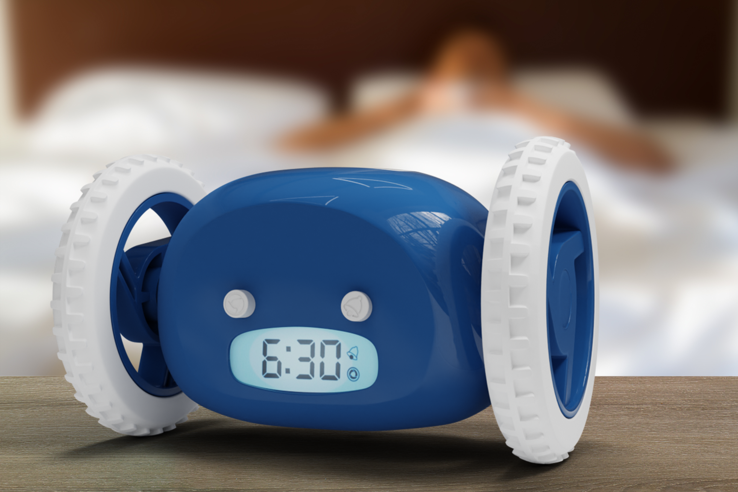 Clocky Alarm Clock on Wheels (Original) |Extra Loud for Heavy Sleeper ...