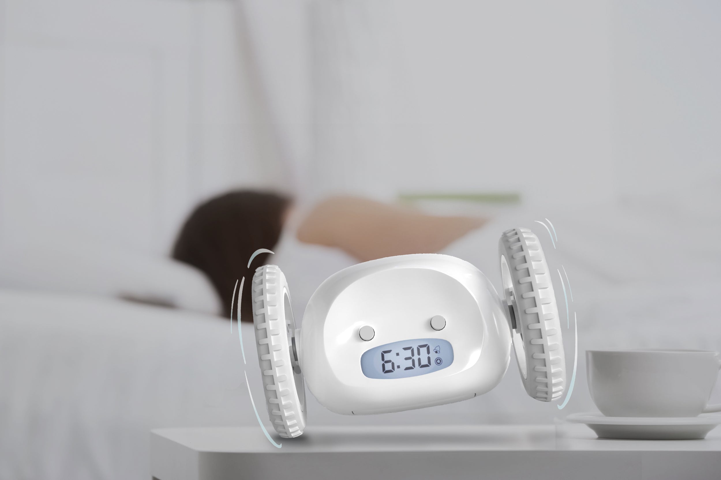 Clocky Alarm Clock on Wheels (Original) |Extra Loud for Heavy Sleeper ...